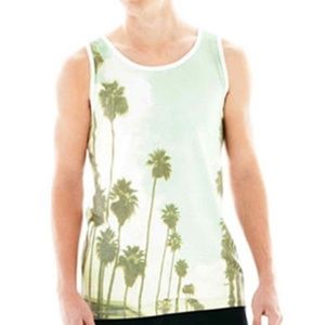 Arizona Jean Company | Shirts | Arizona Graphic Tank Top White Palm ...